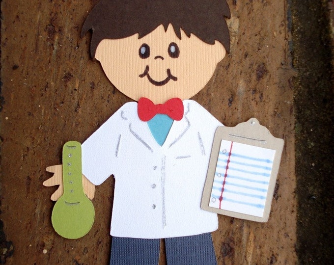 Scientist Die Cut Paper Doll - Etsy