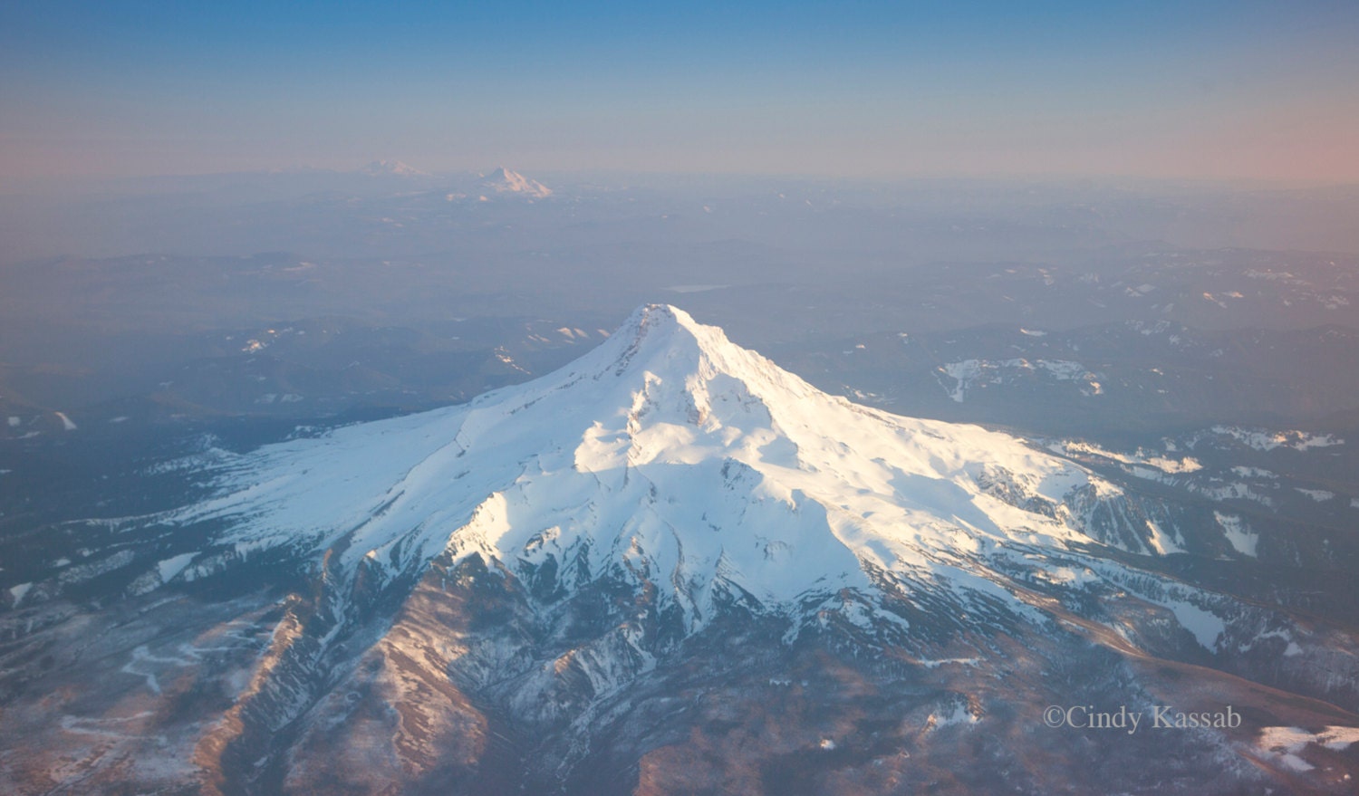 Aerial View of Mt Hood - Etsy