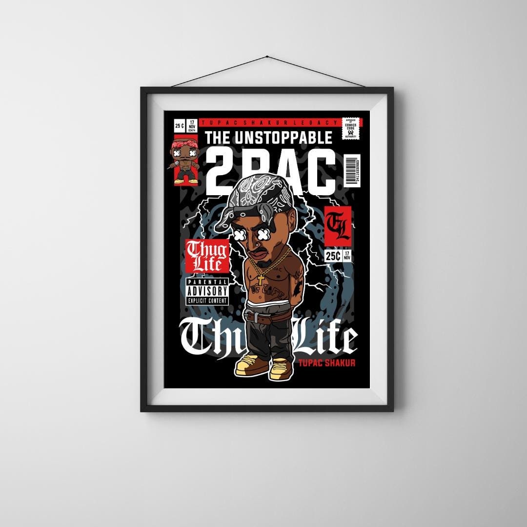 TUPAC FUNKO POP Poster Vintage Hip Hop Art Perfect Gift for Music ...