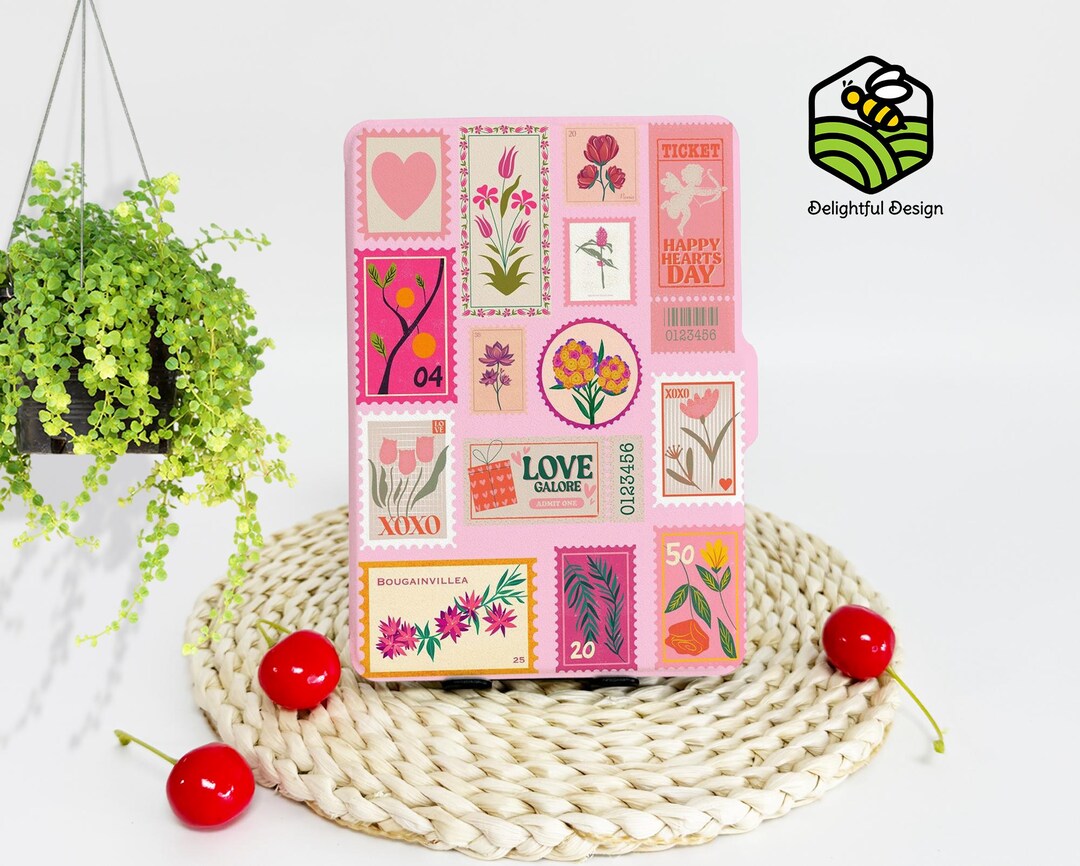Postcard of Love | Custom Kindle Case – Optional Hand Strap, Fits ...