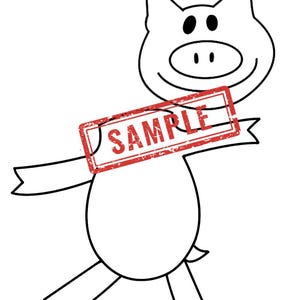 Elephant and Piggie Paper Bag Puppet Craft (printable) - Etsy