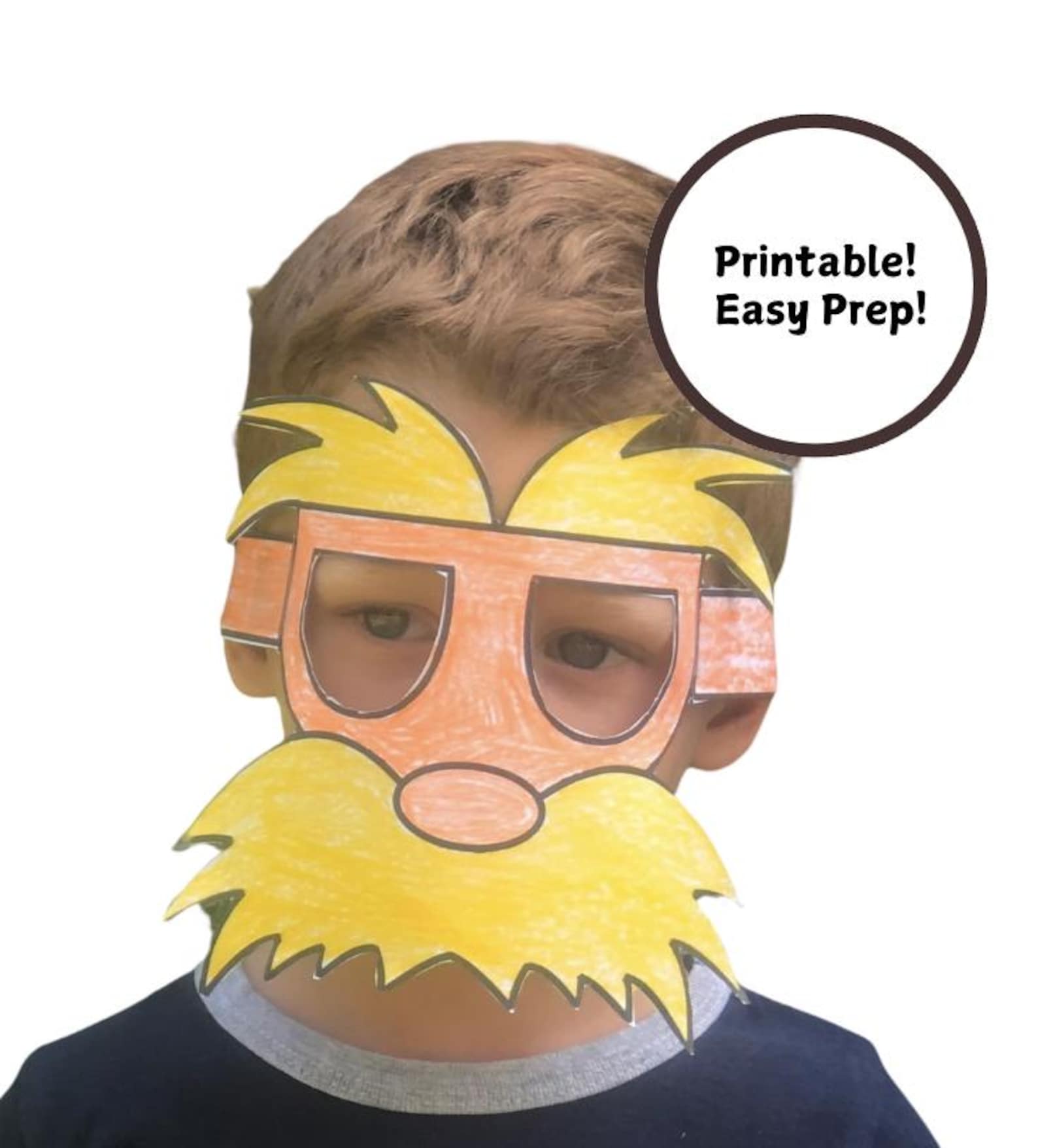 Dr. Seuss Printable Craft - Lorax Craft - Dr. Seuss Craft for Kids ...