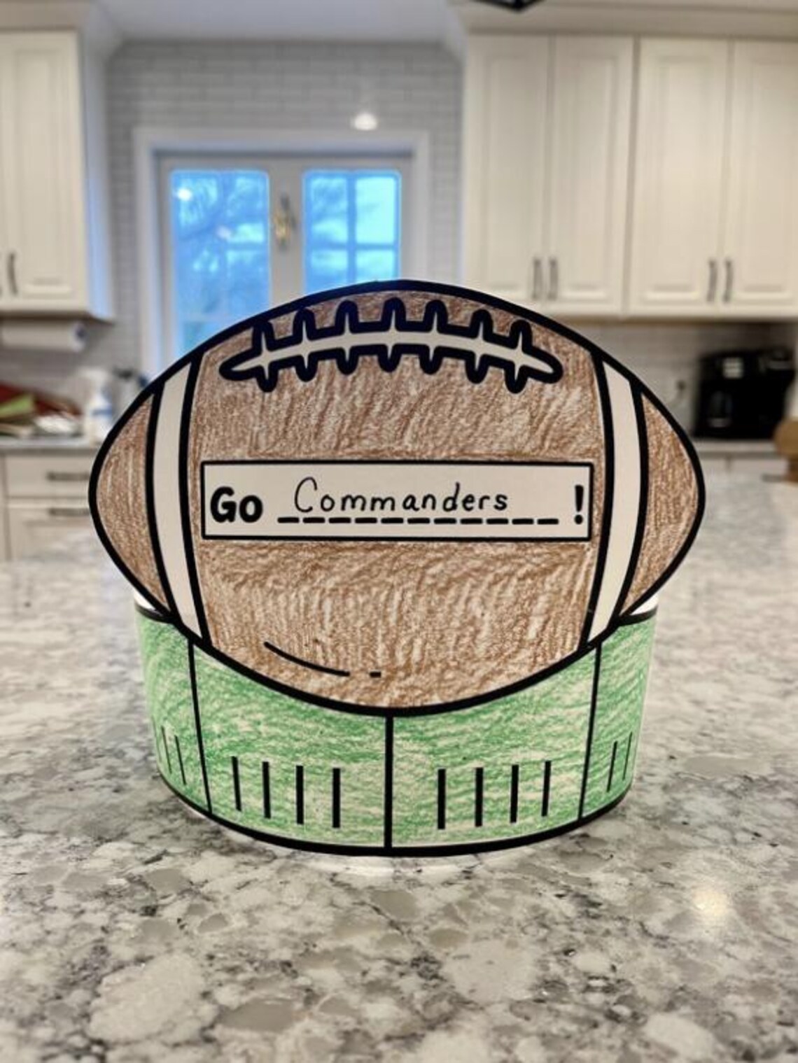 Printable Football Party Hat: Super Bowl Team Craft (PDF) - Etsy