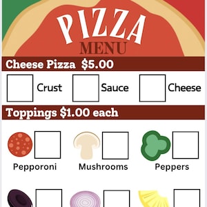Printable Build a Pizza Craft: Pizza Party Pretend Play (PDF) - Etsy