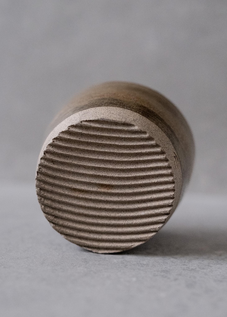 Handmade Ceramic Cappuccino Cup With Textured Bottom - Etsy