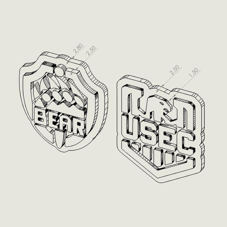Escape From Tarkov USEC & BEAR Pin Set - Etsy UK