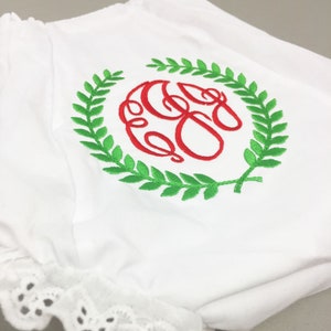 Personalized Christmas Diaper Cover / Monogrammed Holiday | Etsy