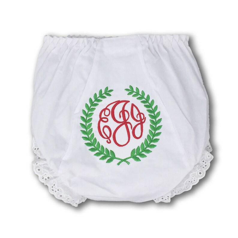 Personalized Christmas Diaper Cover / Monogrammed Holiday | Etsy