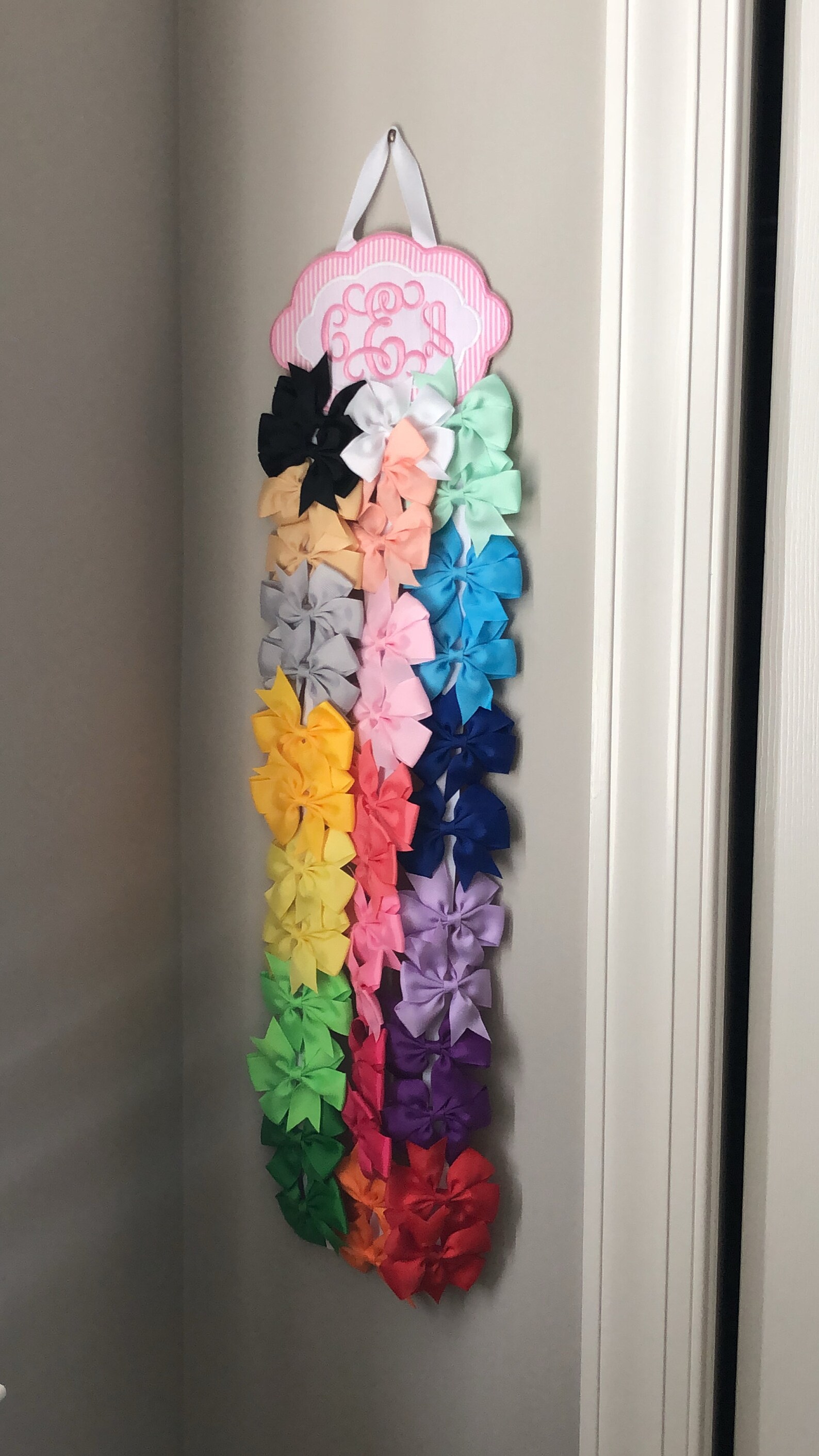 Girl Nursery Decor Bow Holder Girl Room Decor Hair Clip | Etsy