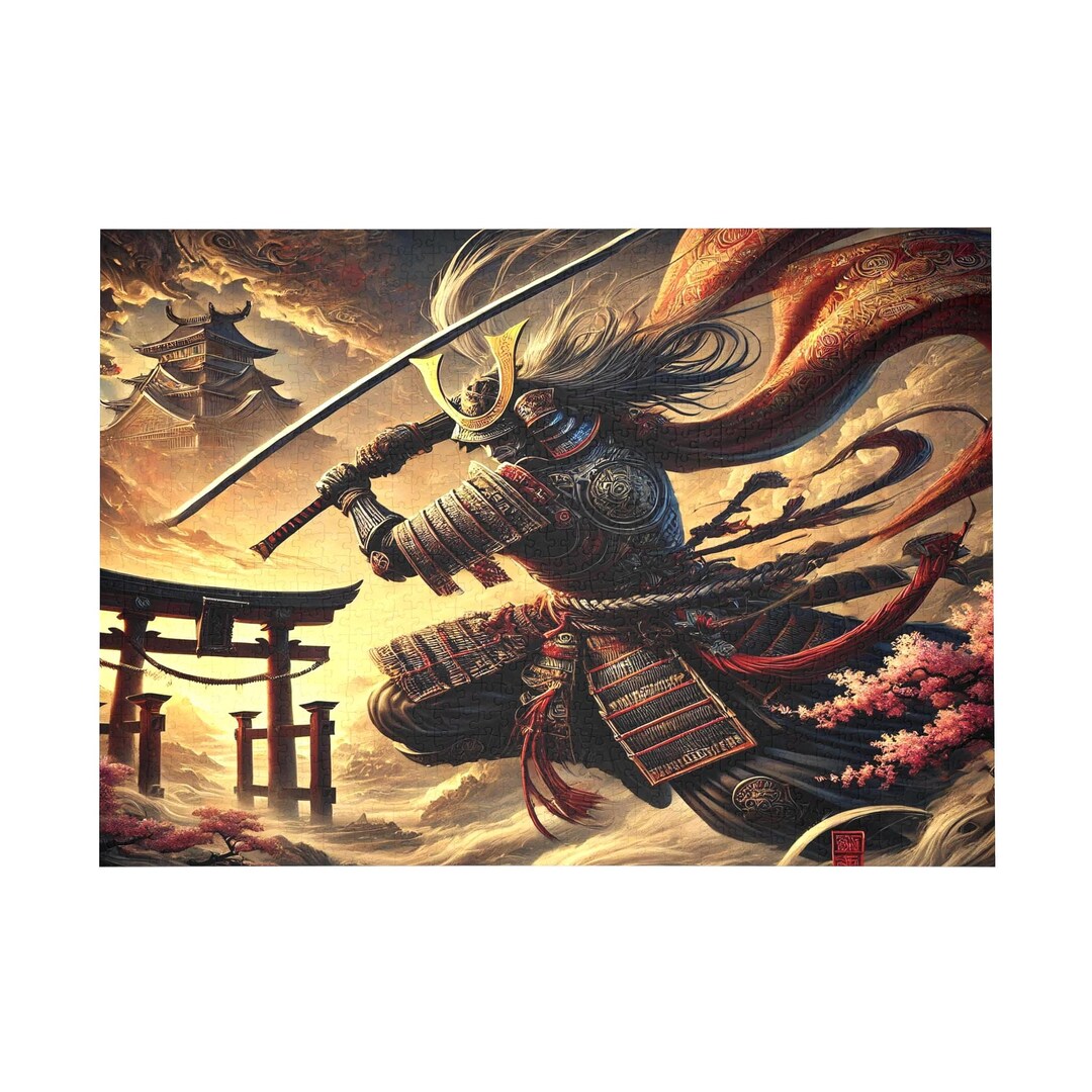 Samurai Puzzle, Japanese Warrior Jigsaw 1000-piece, Mindfulness ...