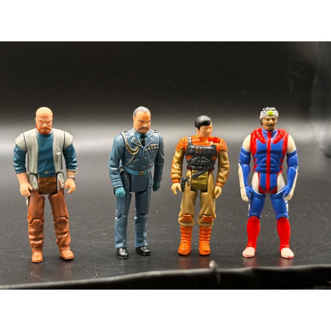 4 M.A.S.K. Action Figures Kenner Ali Bombay Miles Mayhem Bruce Sato ...