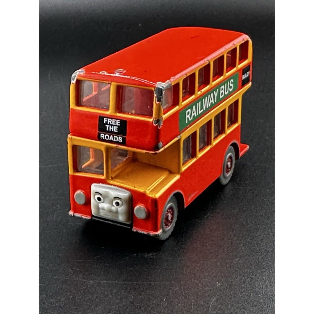 Thomas & Friends Take N Play Along Vtg Bulgy the Bus Train Cars 2004 - Etsy
