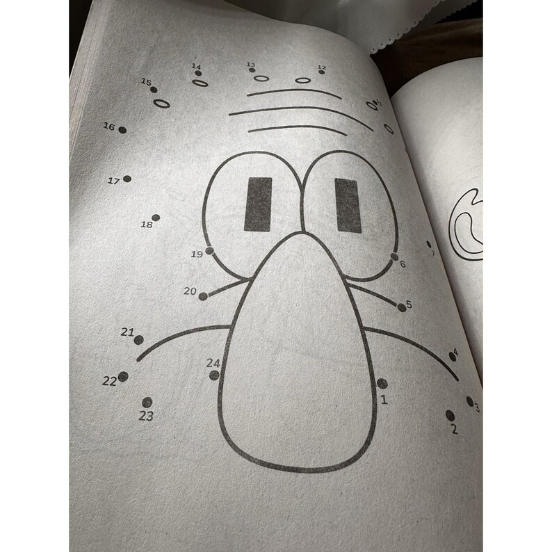 New Spongebob Squarepants Dot to Dot Activity Book Unused Coloring - Etsy