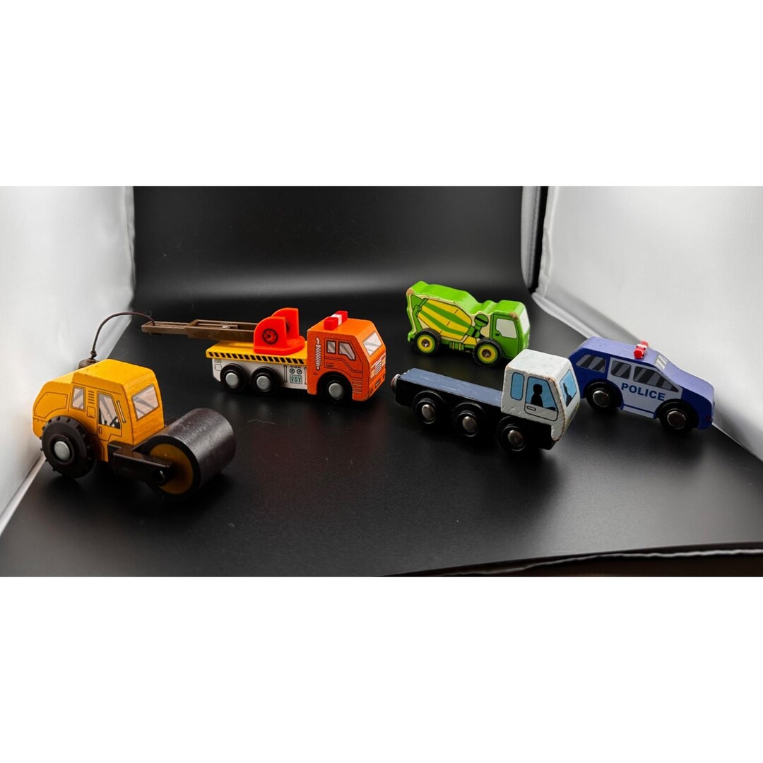 Wooden Madison Joseph Battat Construction Vehicles Police Trucks ...