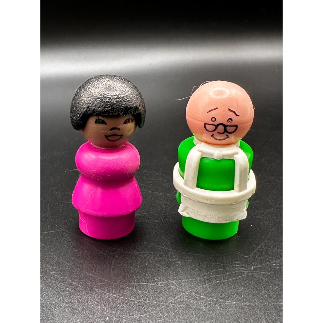 Vintage Fisher-price Little People Sesame Street Mr. Hooper Maria ...