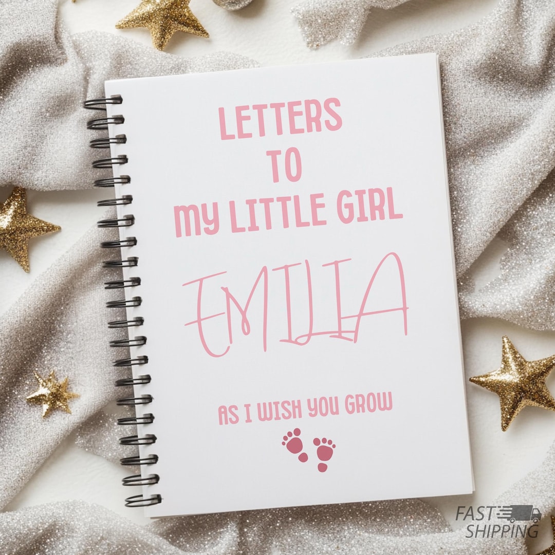 Personalized Baby Journal, Custom Monogram Notebook, Baby Diary ...