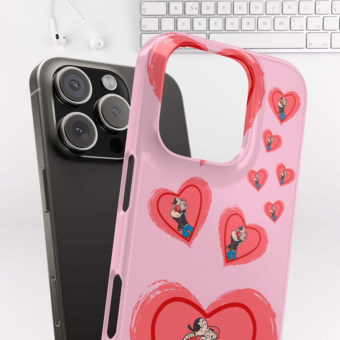 Slim Case Popeye and Olive Oyl Phone Cover for iPhone 16 Valentines Day ...