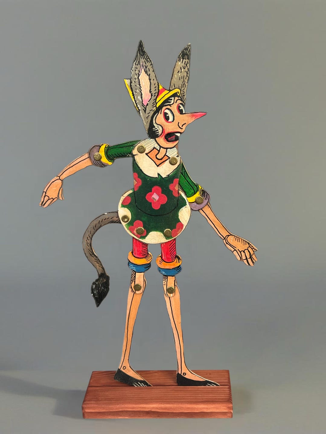 Pinocchio With Donkey Ears and Tail - Etsy