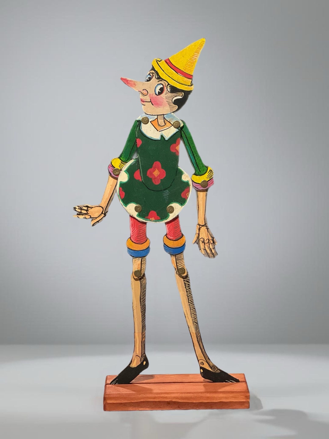 Pinocchio Handicraft Objects Art Collodi Puppet Hand Painted Wood - Etsy
