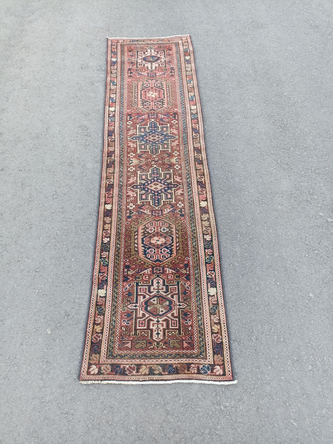 2x8 Persian Rug Runner, 2x8 Antique Heriz Karajah Rugs, Kitchen Narrow ...