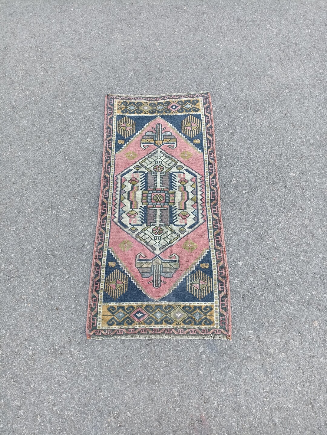 2x4 Turkish Wool Rug: Vintage Anatolian Rugs, Doormat, 2x4 Bat Mat ...