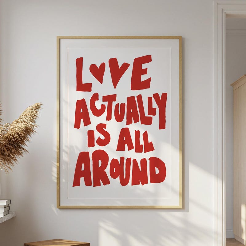 Love Actually Print Digital - Etsy