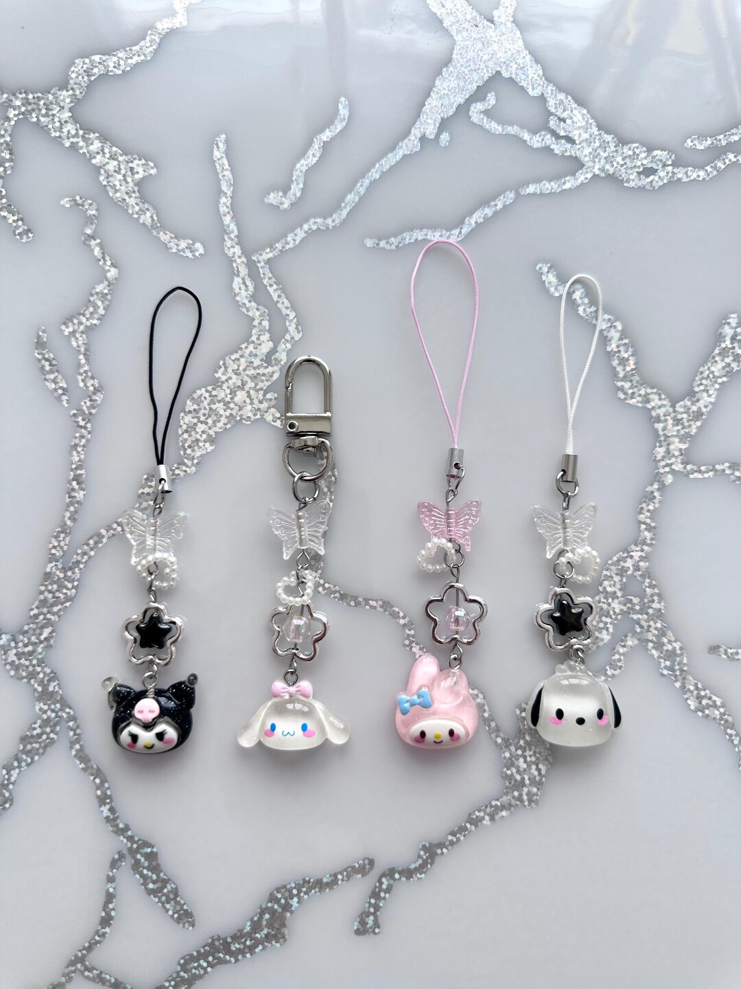 Sanrio Key Ring - Sanrio Keyring - Kuromi - My Melody - Cinnamoroll ...