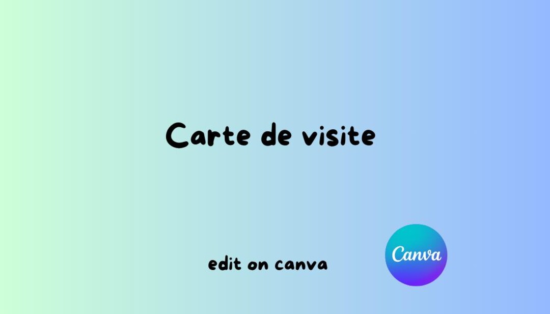 Visiting Card, Instant Download, Editable Canva - Etsy