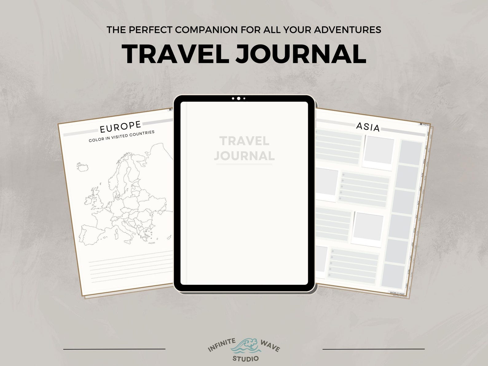 Travel Journal | Places Visited Map | Travel Tracker Map | Travel ...
