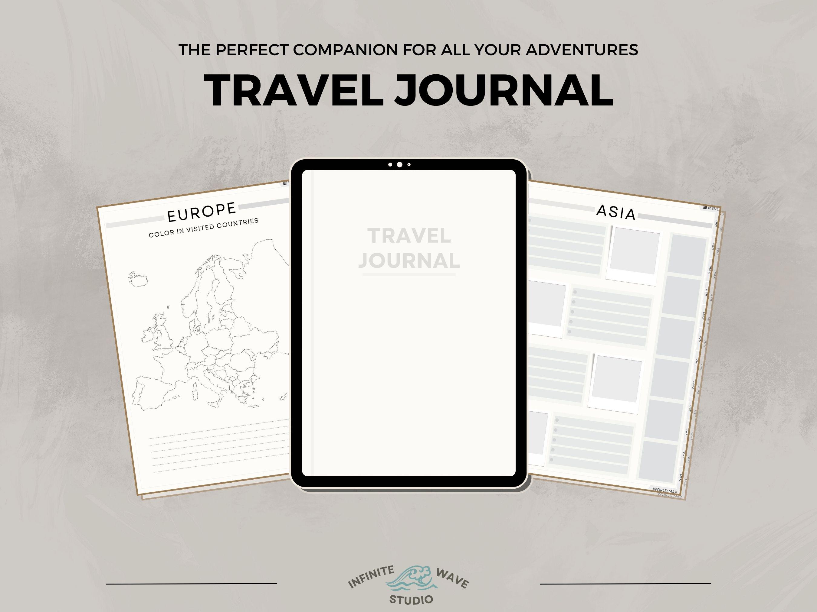 Travel Journal | Places Visited Map | Travel Tracker Map | Travel ...