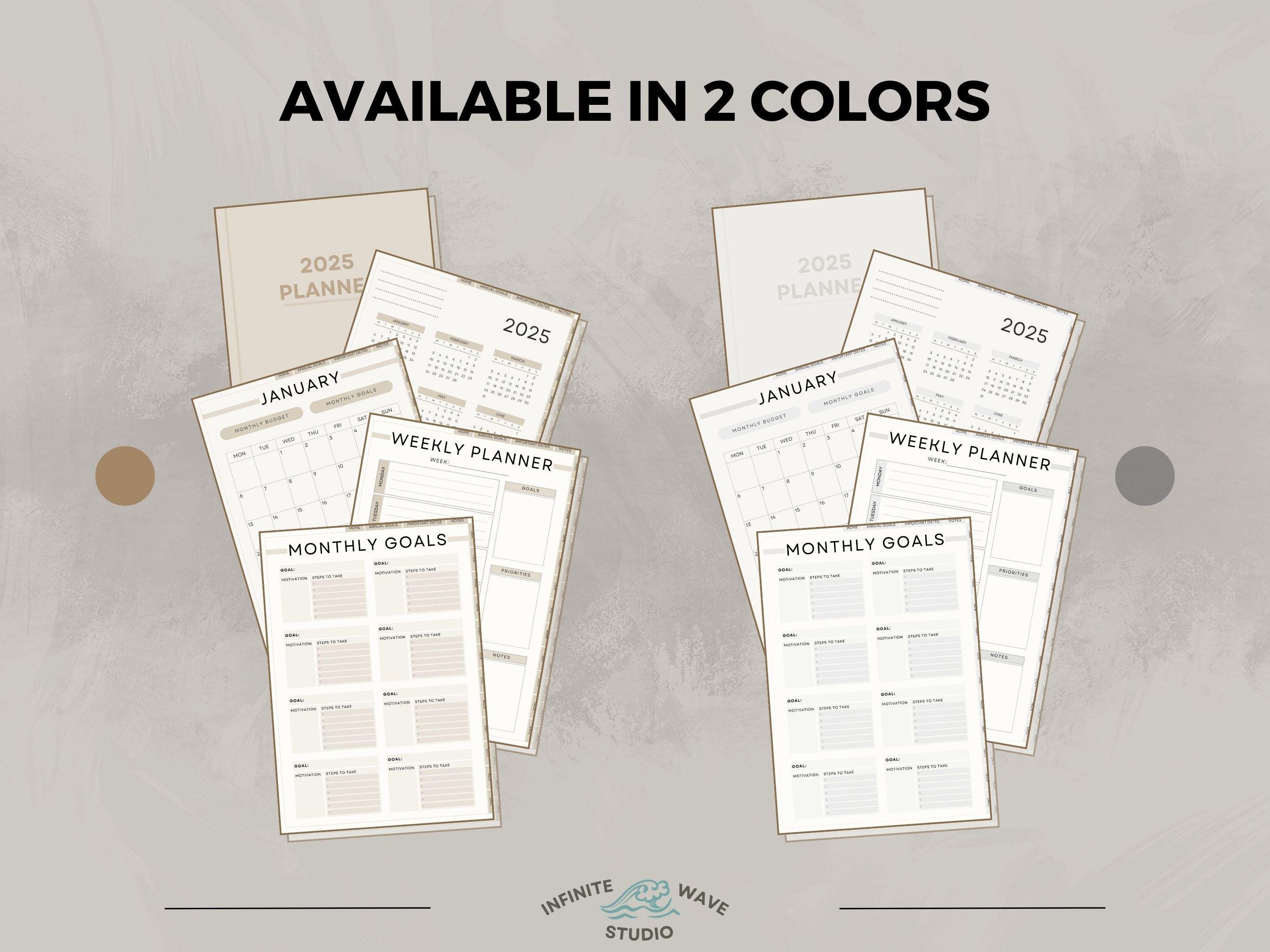 2025 Planner | 2025 Calendar | Digital Planner 2025 | Expense Tracker ...