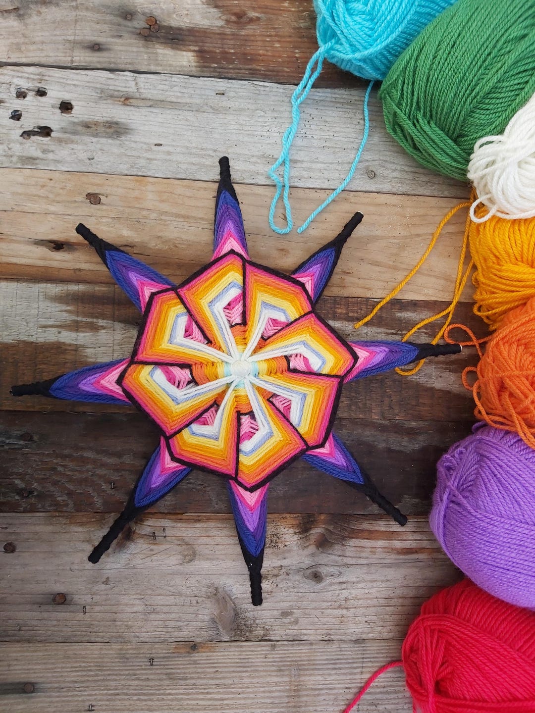 Mandala Vortex of Colours - Etsy