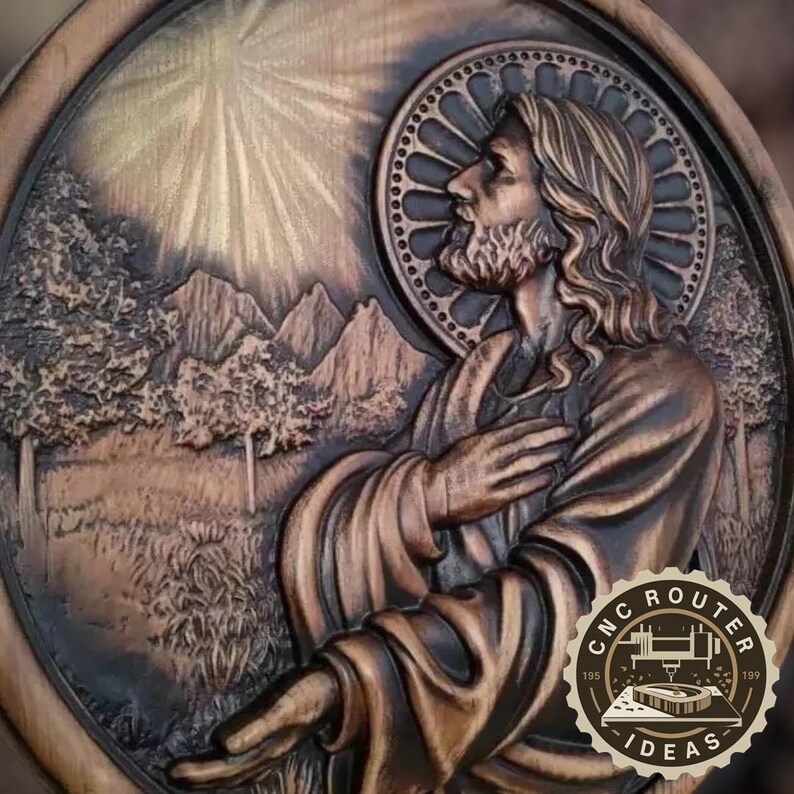 Jesus Christ - STL File for CNC Wood Carving, Cnc Router Files - Etsy