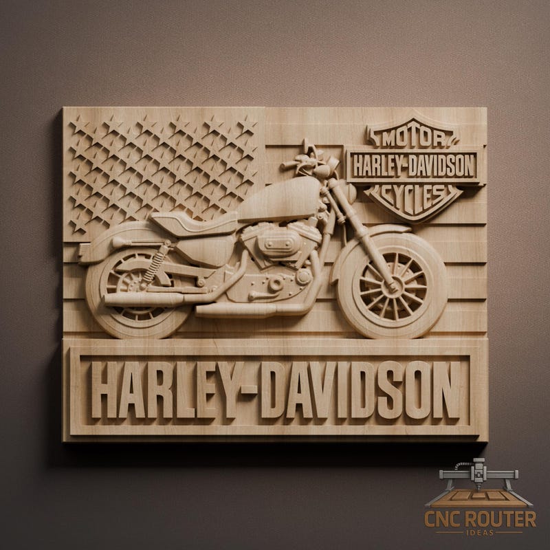 Harley Davidson 3d Stl Files - Etsy