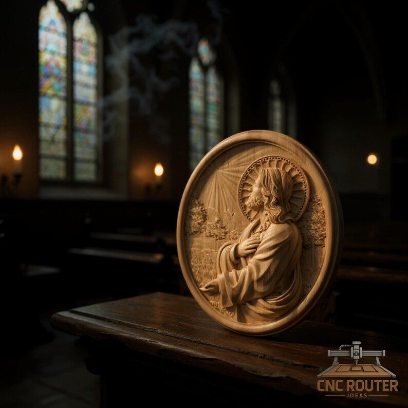 Jesus Christ Relief – 3D Wood Carving STL File for CNC Router (digital ...