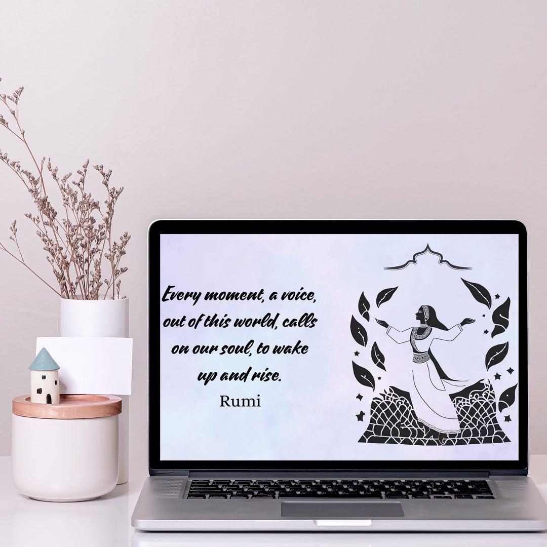 Laptop & Tablet Wallpaper And/or Lockscreen - Women With Rumi Quotes ...
