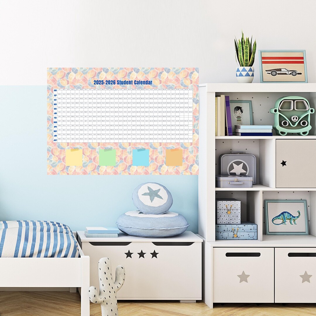 2025-2026 Back to School Student Calendar (printable) - Etsy