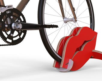 Wood Bike Stand, Bike Floor Holder, Bike Rack, Cnc Bike Stand, CNC ...
