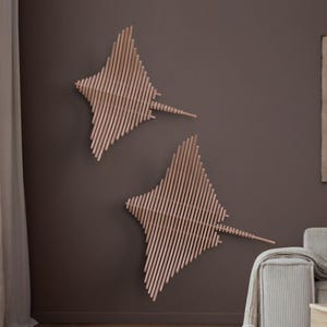Parametric Home Wall Decoration Stingray Plywood, MDF CNC Router and ...