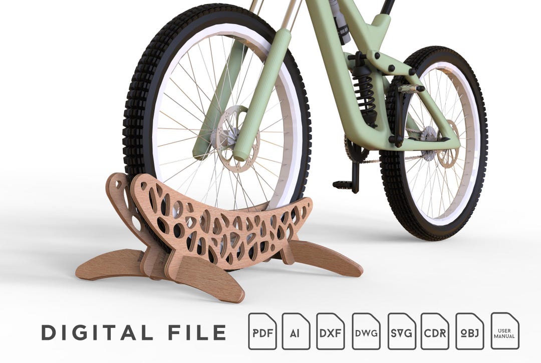 CNC Plywood Bike Stand, DXF Template Pattern (digital Download) - Etsy