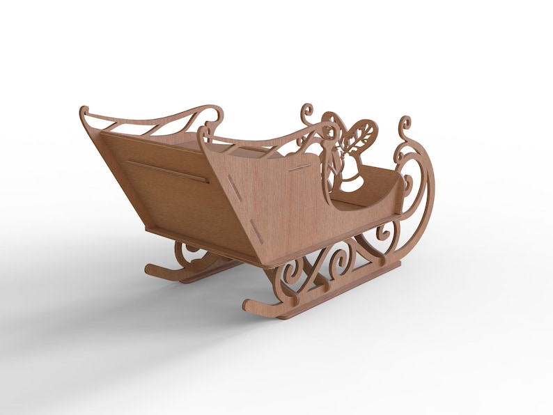 Christmas Sledge CNC Router Cut Template, Plywood Sleigh (digital File ...