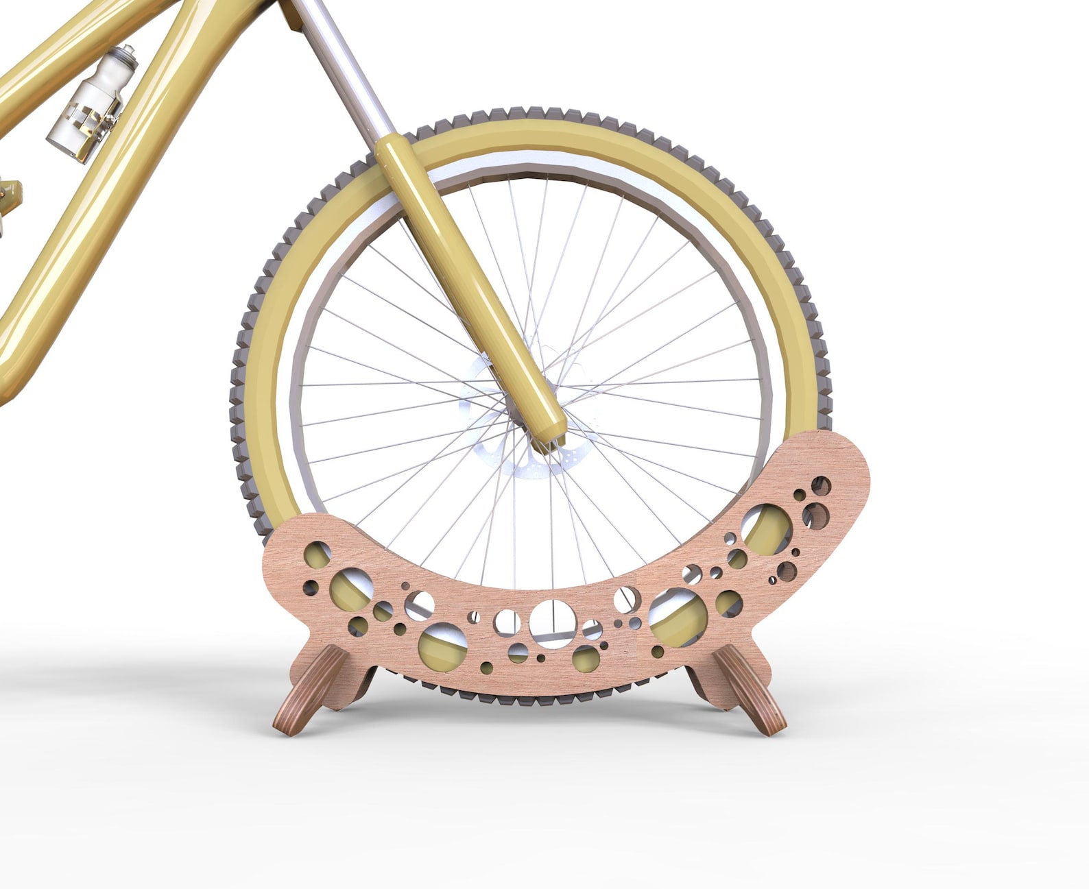 Plywood Bike Stand, Bike Floor Holder, Bike Rack, CNC Template, Bicycle ...
