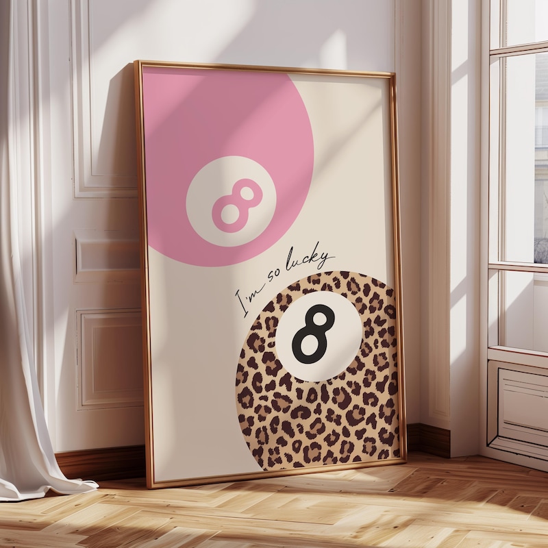 Cheetah 8 Ball - Etsy