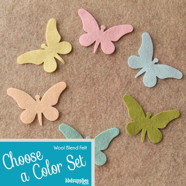 Felt Butterflies - Etsy