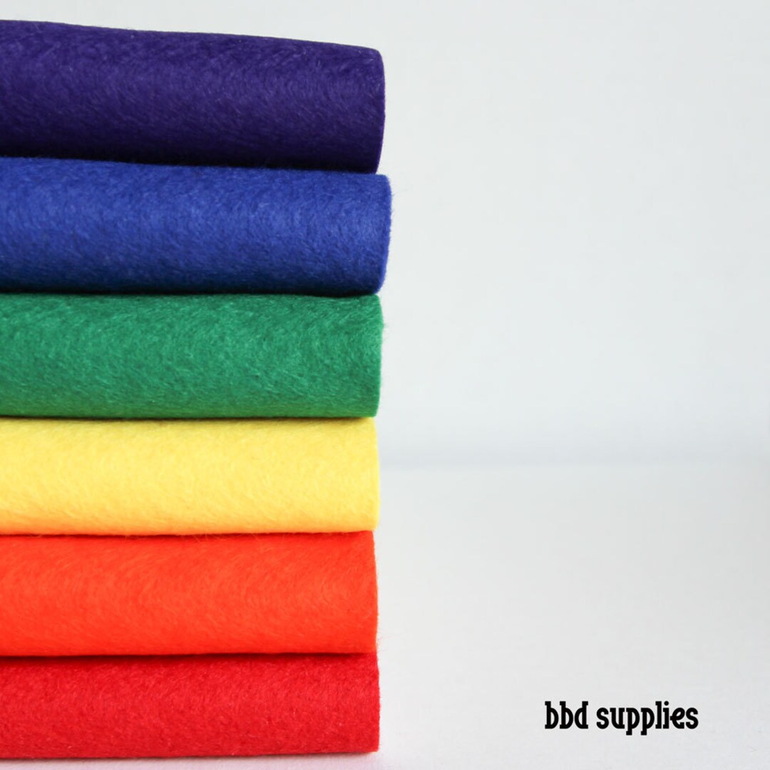 Wool Blend Felt Sheets Collection Wool Prism Colors 6 - Etsy
