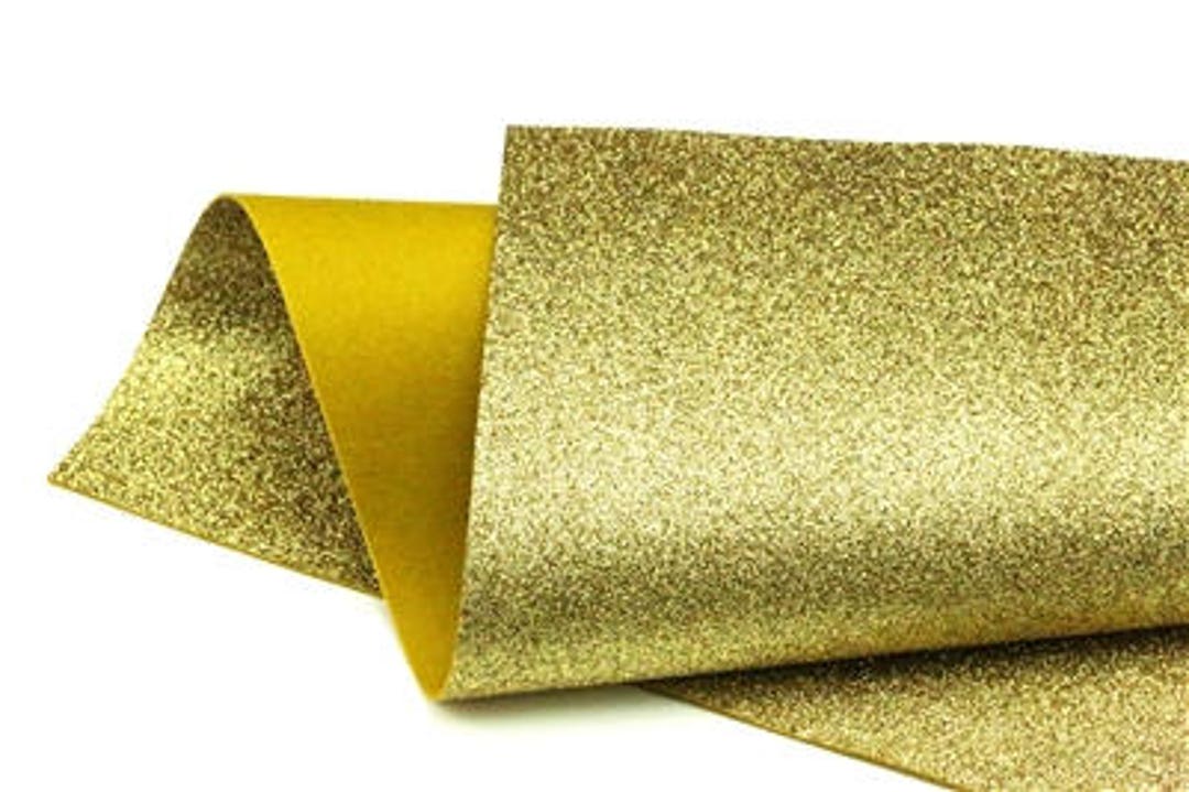 Gold Glitter Glitter Wool Felt Sheets You Choose Size - Etsy