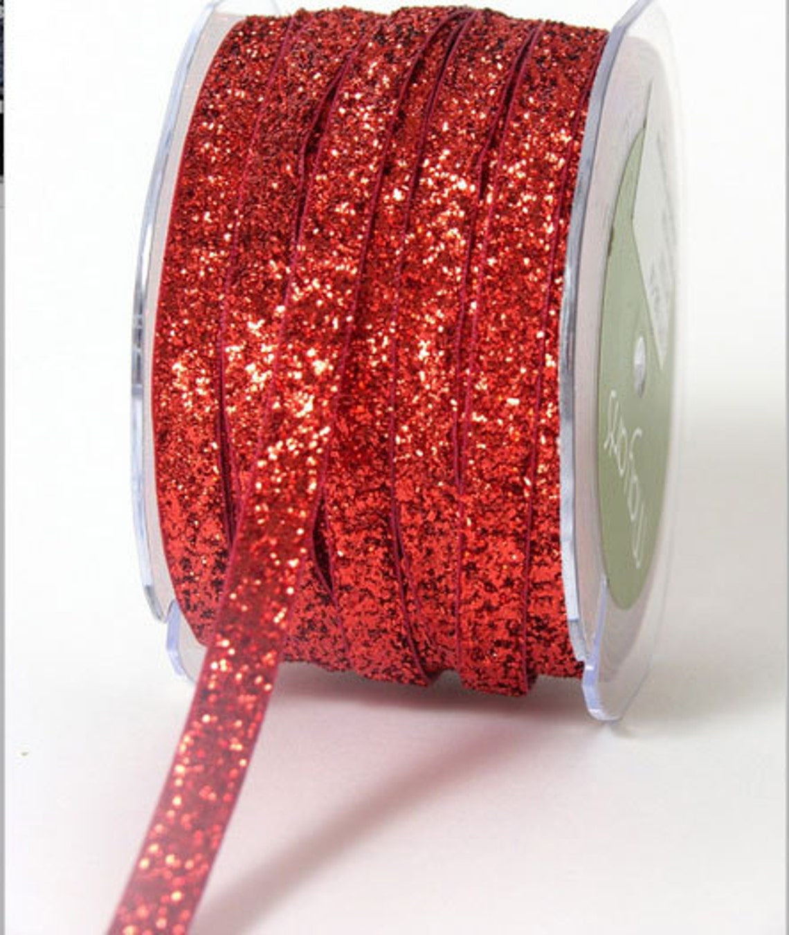 Metallic Velvet Glitter Ribbon Red 3/8 Inch You Choose - Etsy