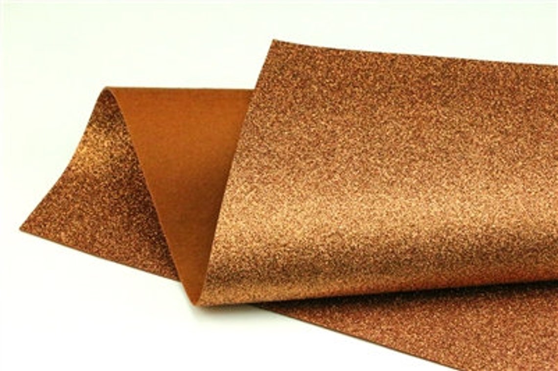Copper Glitter Glitter Wool Felt Sheets You Choose Size | Etsy