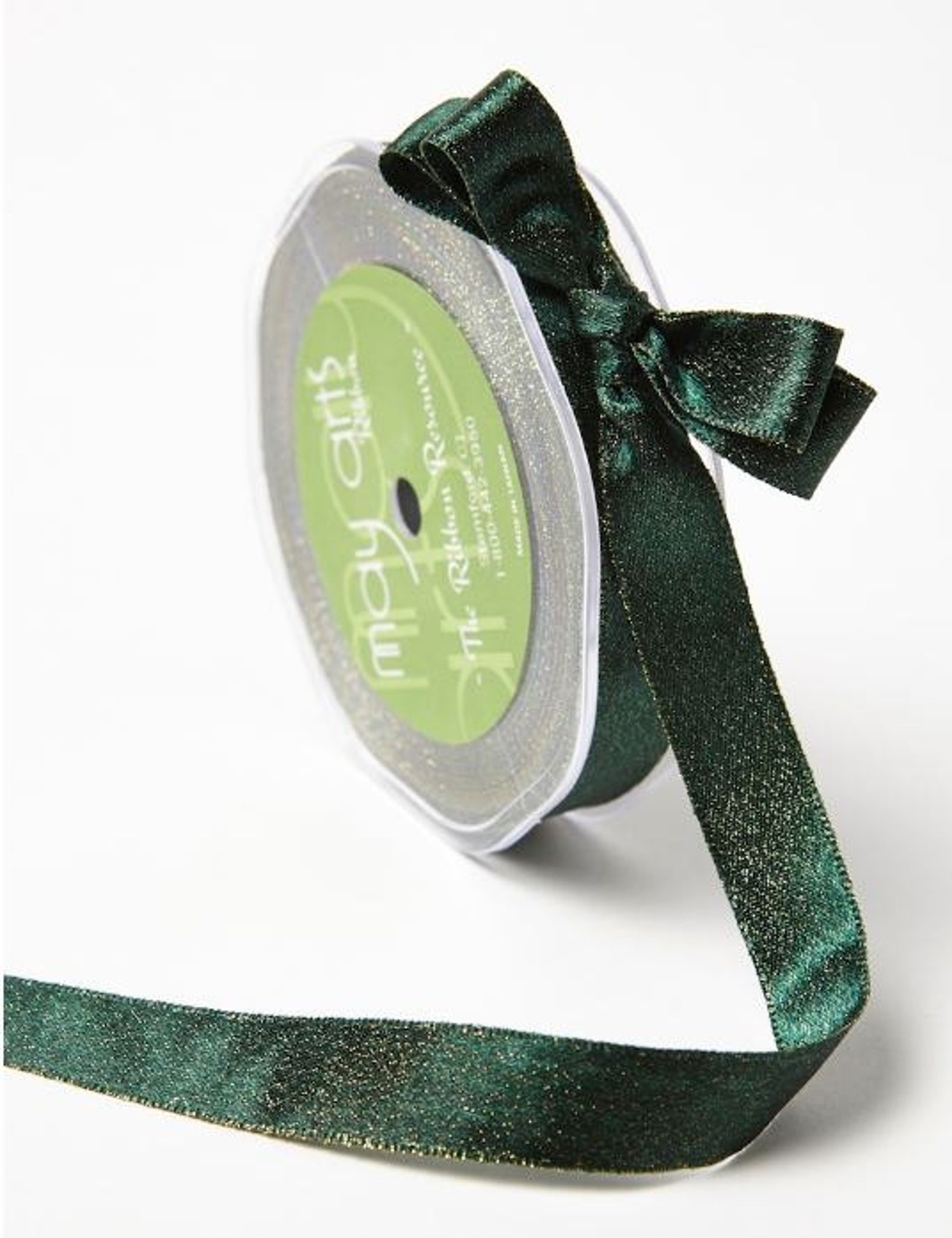 Two Tone Sparkle Ribbon Green/gold 5/8 Inch You Choose - Etsy