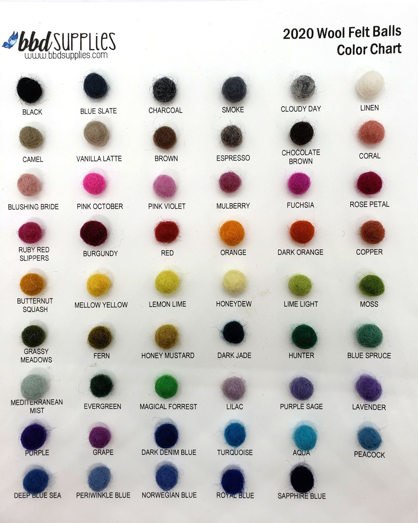 Wool Felt Balls Periwinkle Blue You Choose Size Felt Pom - Etsy